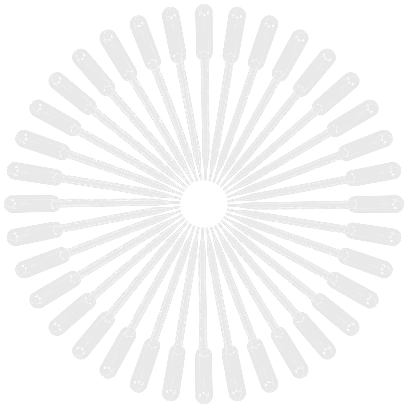 HOMEMAXS 100 pcs Disposable Plastic Dropper Transfer Liquid Pipettes ...