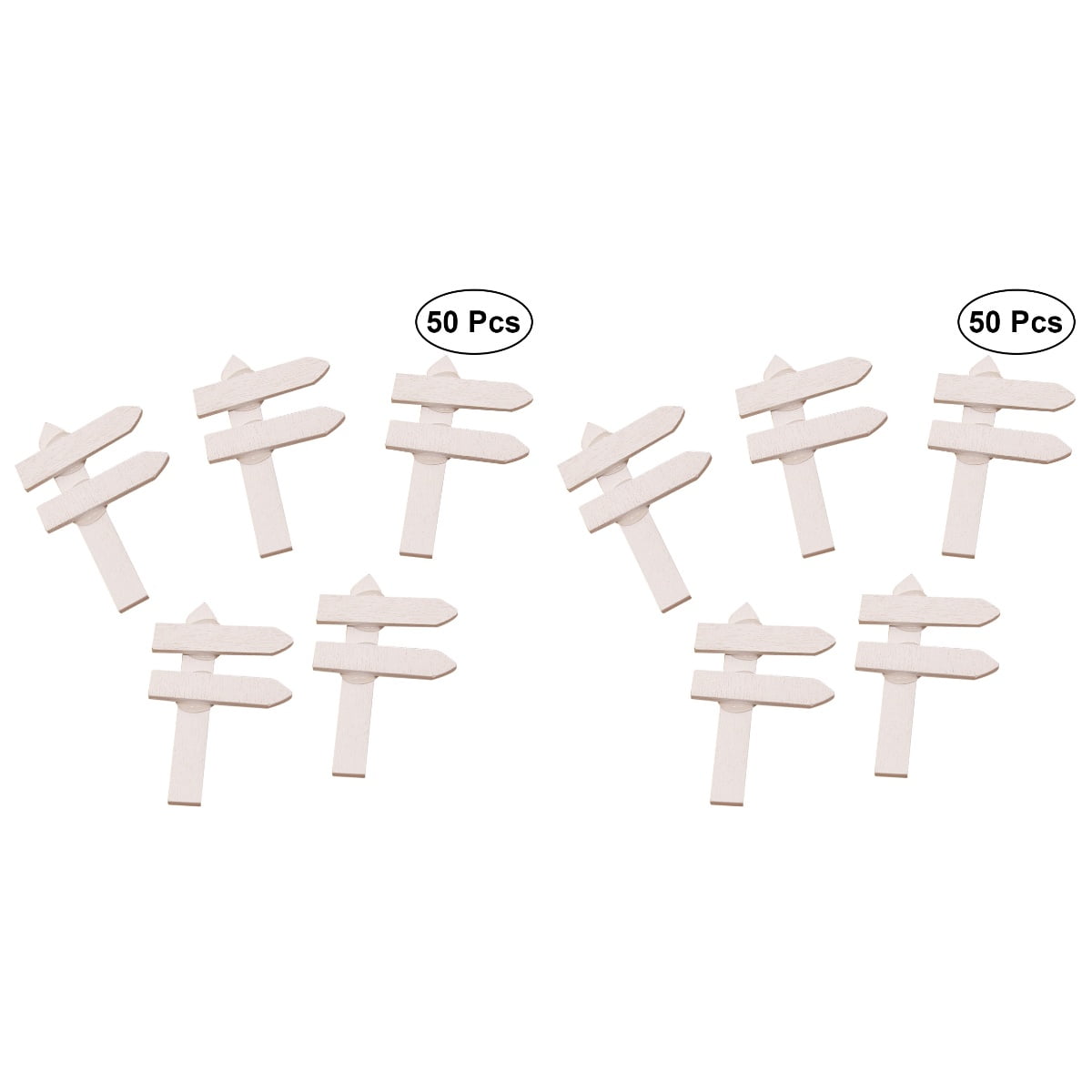 100 Pcs Plant Garden Label Mini Plants Wood Tags Decorative Labels ...