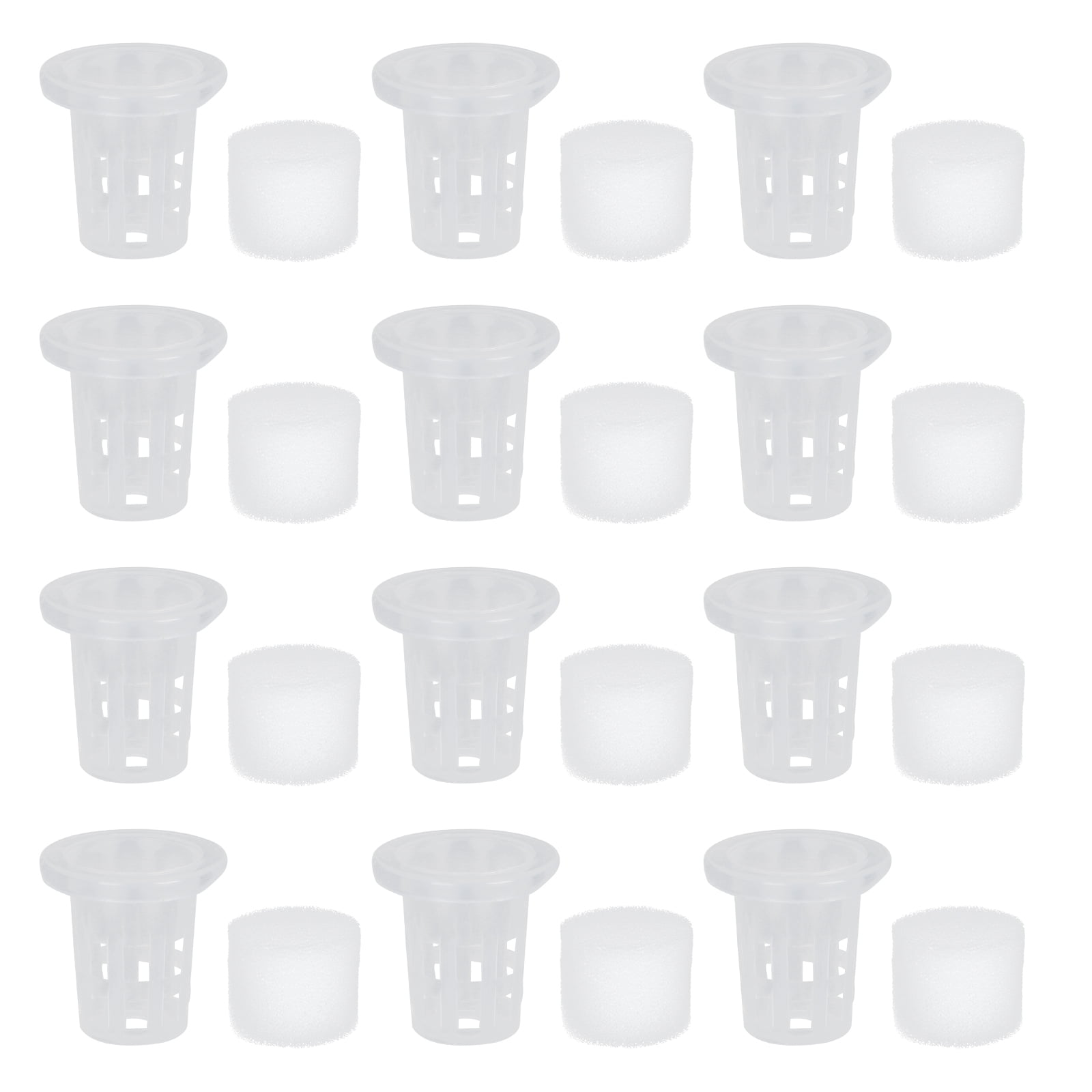 100 Pcs Plant Germination Cups Net Pots for Hydroponics Basket Growing ...