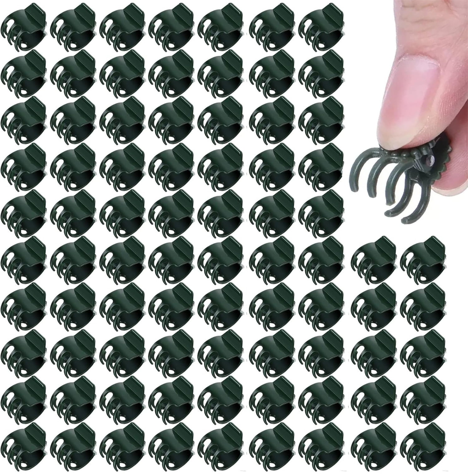 100 Pcs Plant Support Clips Plant Clips for Climbing Plants, Happon ...