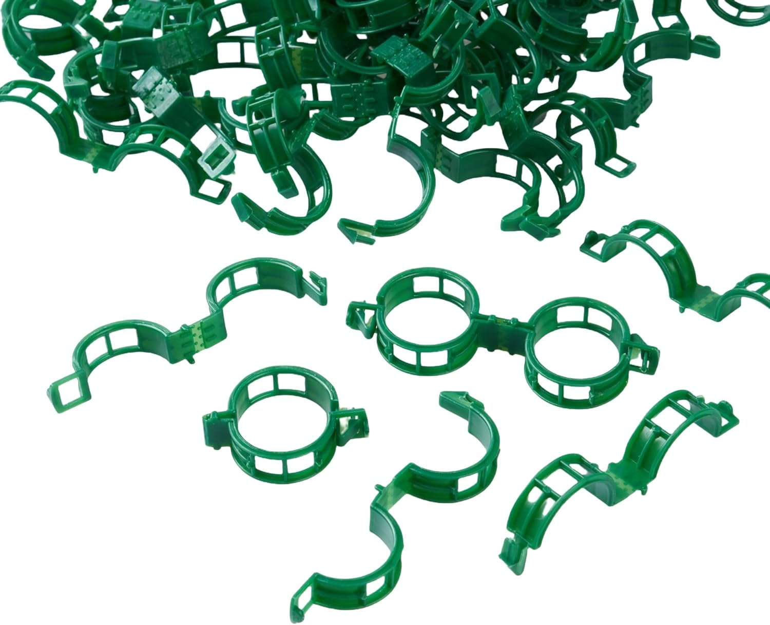 100 Pcs Plant Support Clips,Plastic Clips for Securing Plants,Tomato ...