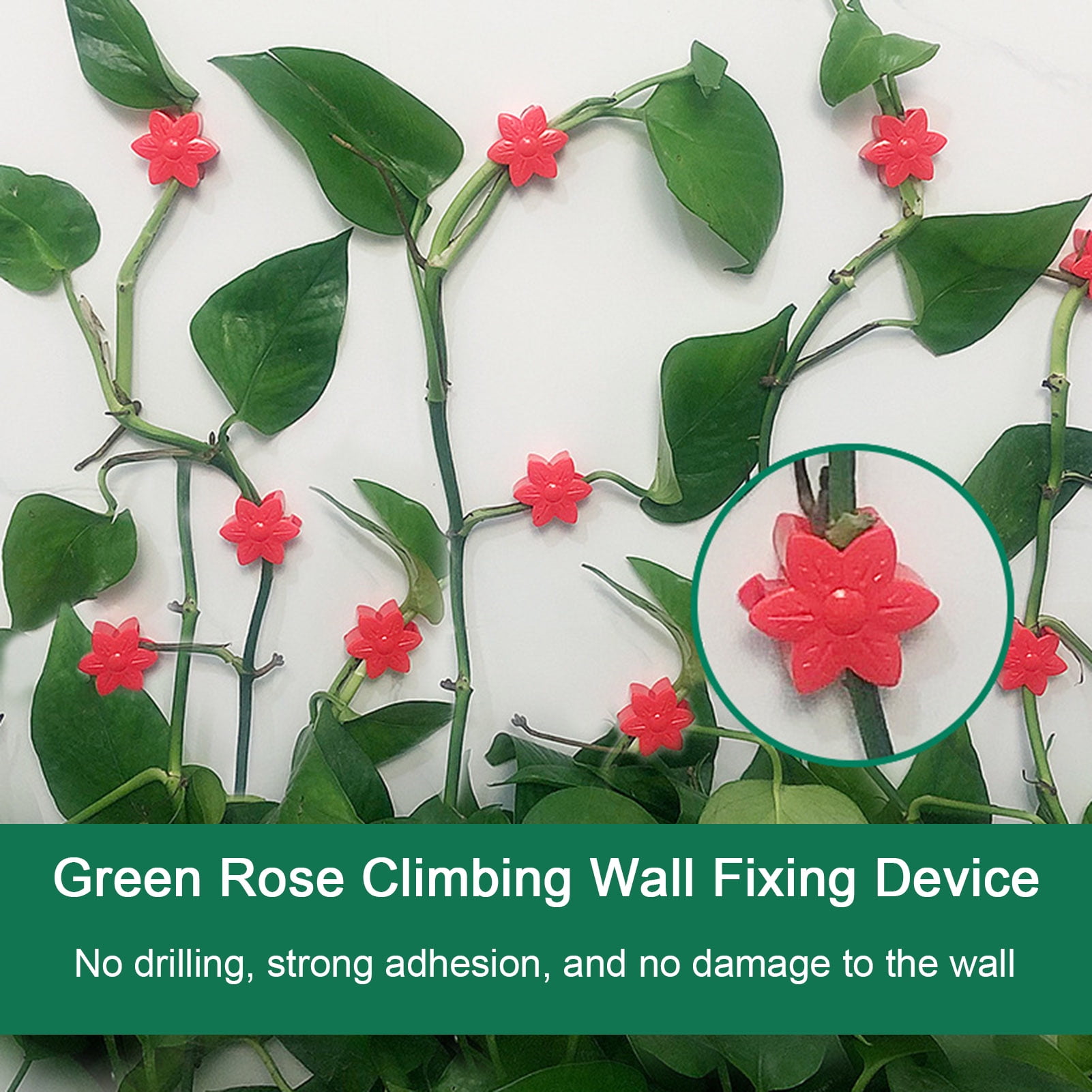 100 Pcs Plant Vine Fixture Clips Climbing Plant Wall Mount Fixing Clip ...