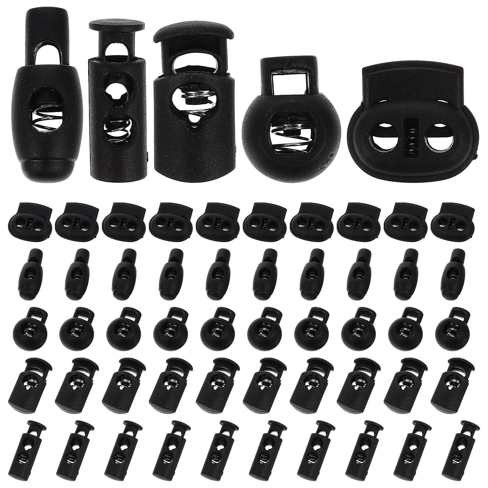Toggle Clasp 100-Pack Plastic Cord Locks - Adjustable Drawstring ...