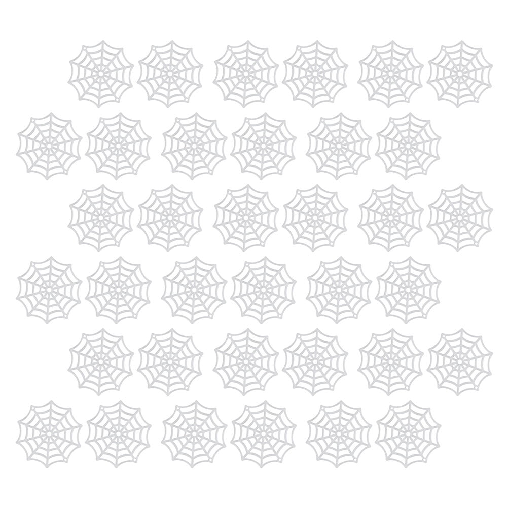 100 Pcs Plastic Spider Web Halloween Coaster Decorations Outdoor Toy ...