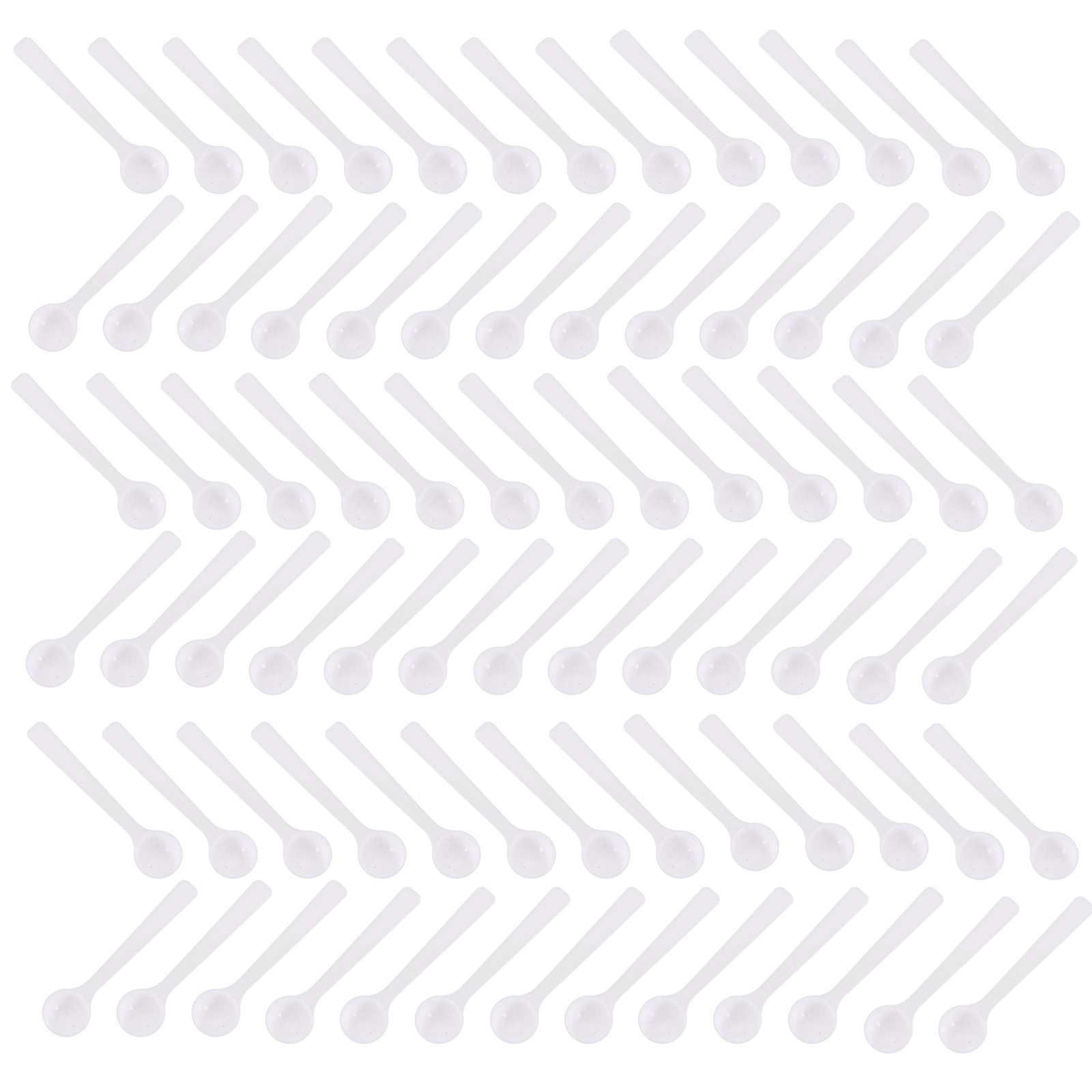 100 Pcs Plastic Spoons Measuring Scoops for Canisters Traces Tiny ...