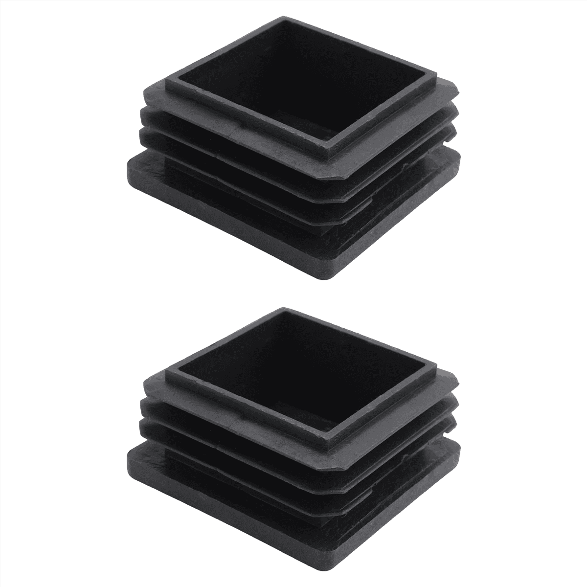 100 Pcs Plastic Square Blanking End Cap Tubing Tube Inserts 38mm x - Walmart.com