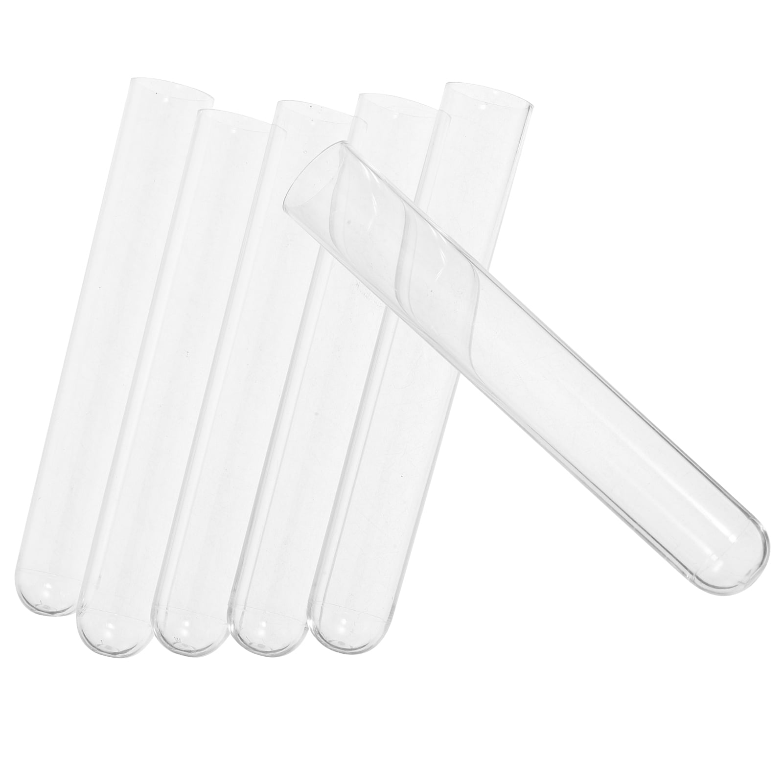 100 Pcs Plastic Test Tubes Christmas Toys Transparent Scientific Party ...