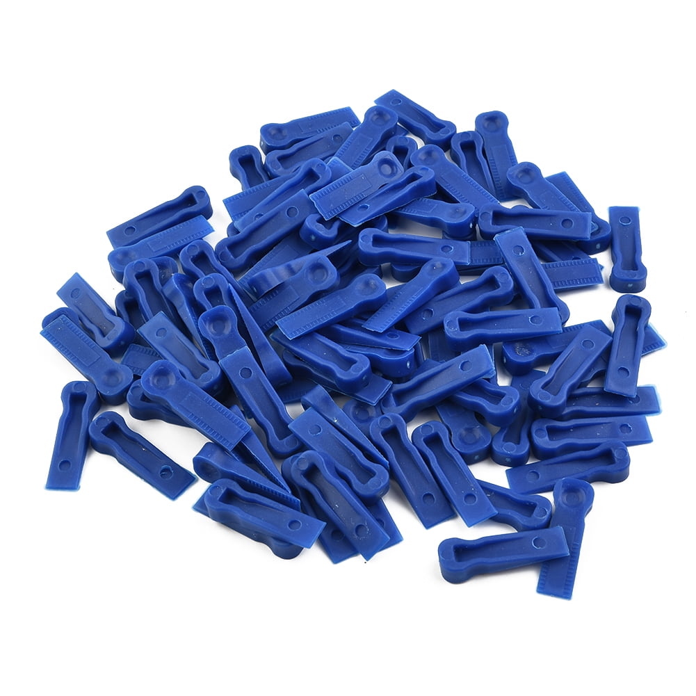 100 Pcs Plastic Tile Spacers Reusable Positioning Clips Wall Flooring ...