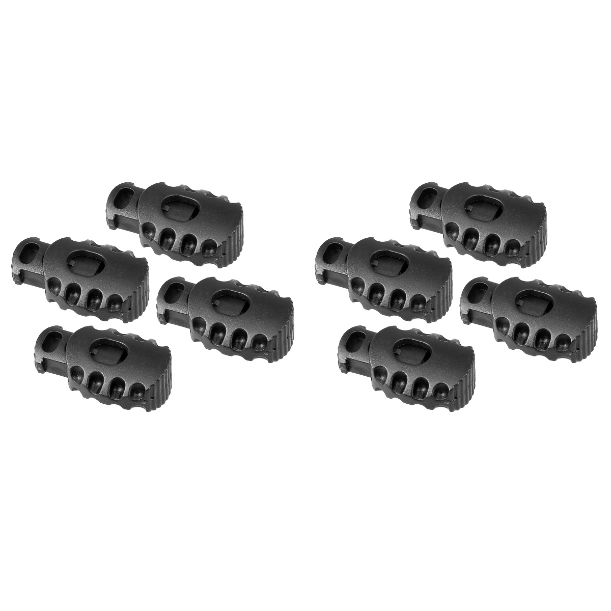 100 Pcs Plastic Toggle Durable Spring Loaded Elastic Drawstring Rope ...