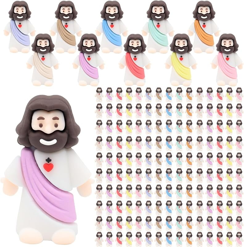 100 Pcs Pocket Jesus Mini Figures Original Design Baby Jesus Figurines ...