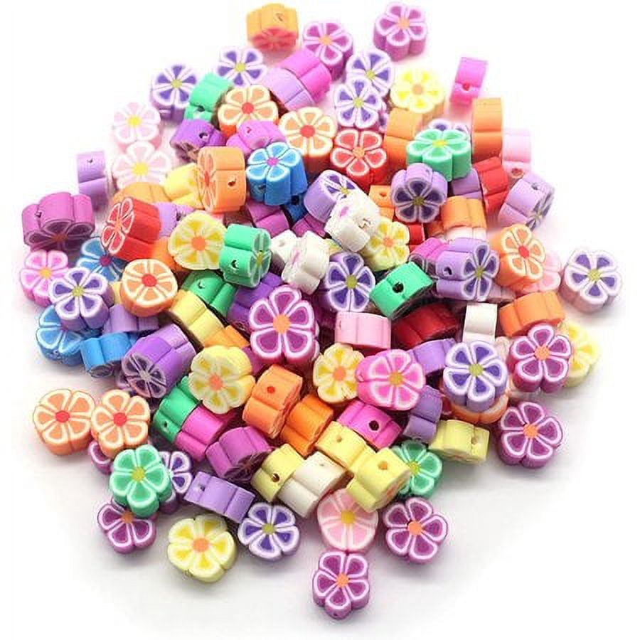 100 Pcs Polymer Clay Beads Cartoon Heishi Spacer Beads Supplies for DIY ...