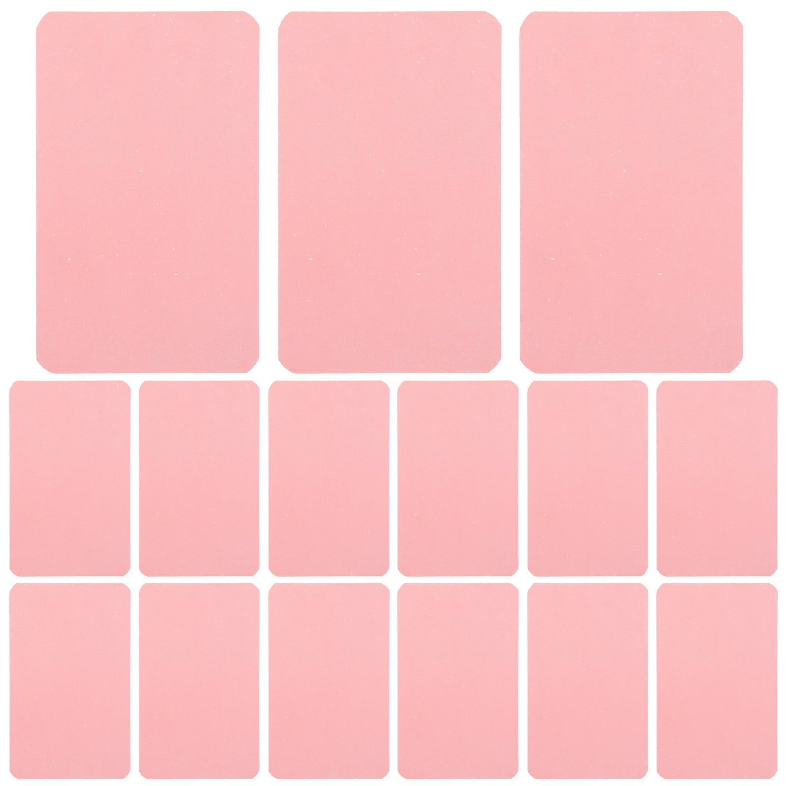 100 Pcs Plain Cards Playing Card Note 8.90X5.20X0.10CM Pink - Walmart.com