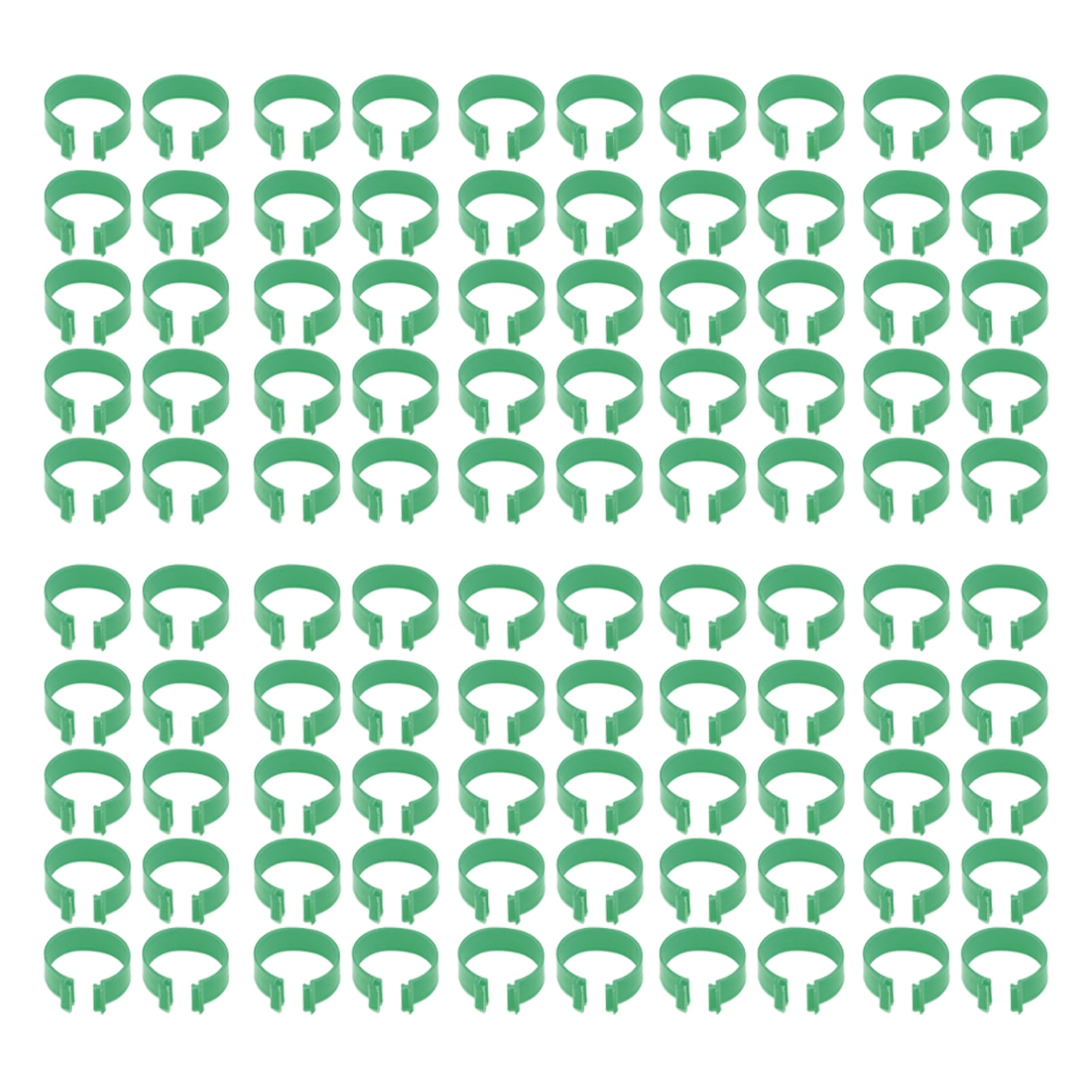 100 Pcs Poultry Feet Ring Open Type Buckle Breeding Chicken Duck Goose ...