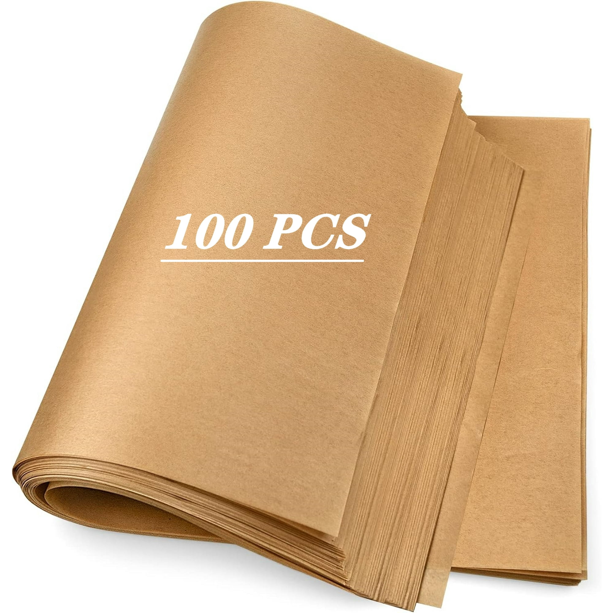 100 Pcs Precut Parchment Paper Sheets Unbleached Non Stick for Bun ...