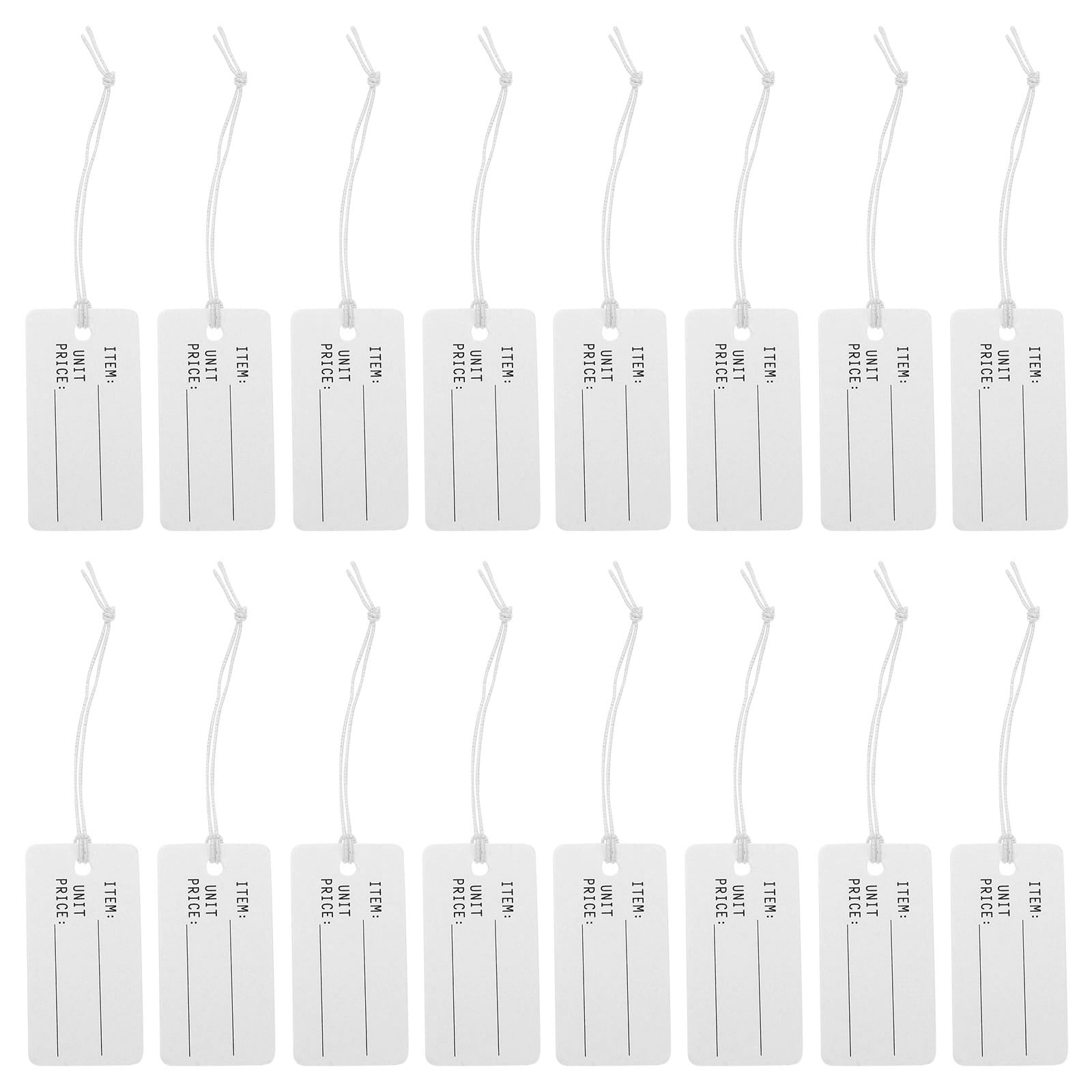 100 Pcs Price Tag Jewelry Hang Clothing Pricing Tags Label Stickers ...