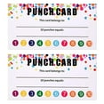 100 Pcs Punch Cards, Incentive Loyalty Reward Card Student Loyalty ...