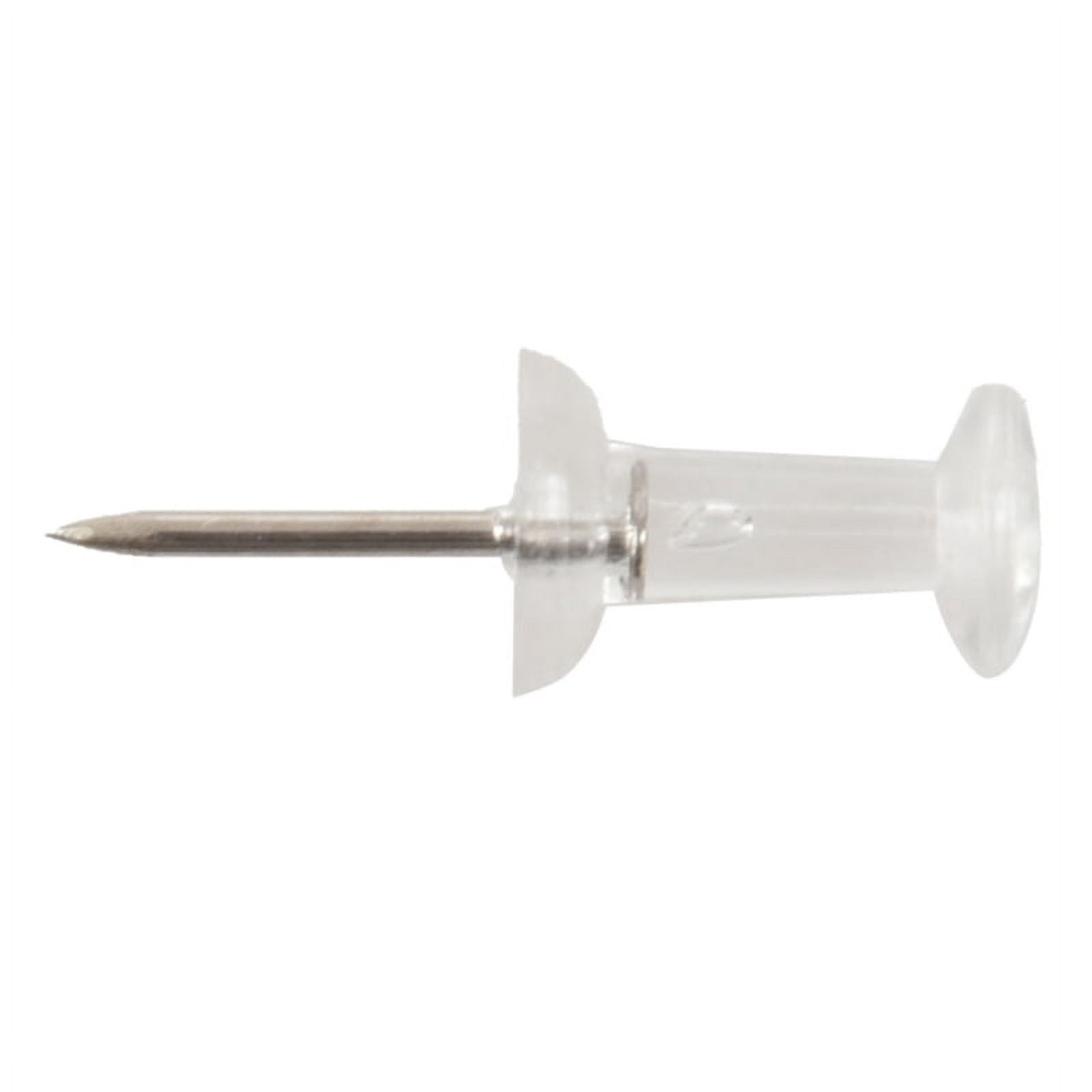 100 Pcs Push Pin Thumb Clear Color 3/8 inch Drawing Pushpin - Walmart.com