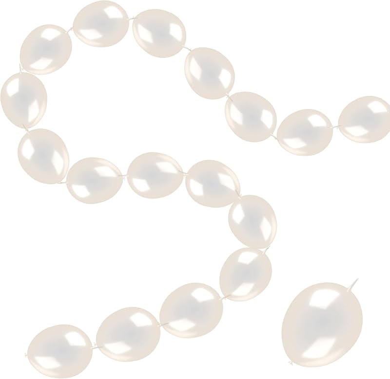 100 Pcs Quick Link Balloons White 6 inch, Latex Linking Balloons for ...