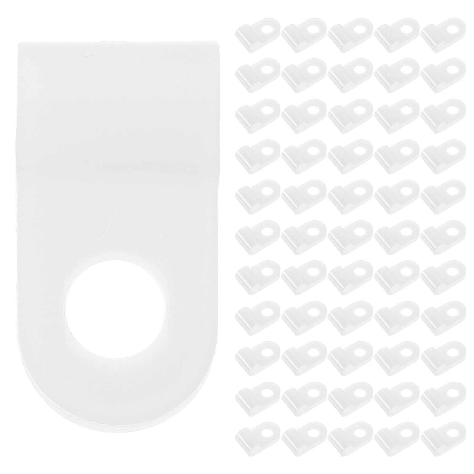 100 Pcs R Type Clamp Wire Holders for Cords Clips for Coax Cable Cable ...