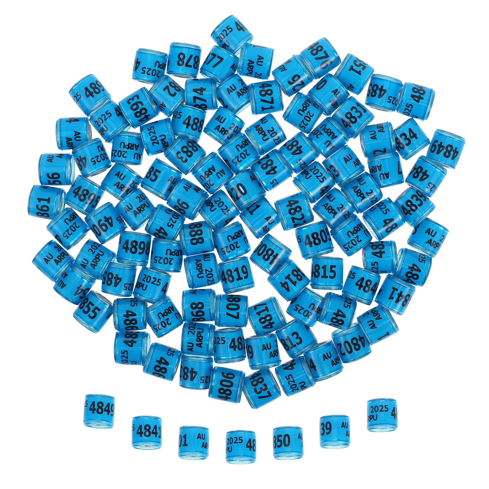 100 Pcs Racing Pigeon Anklet White Hooks Net Fish Tank Decor Plants ...