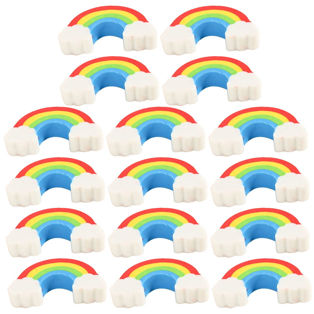 100 Pcs Rainbow Bridge Eraser Erasers Portable Cute Craft ...