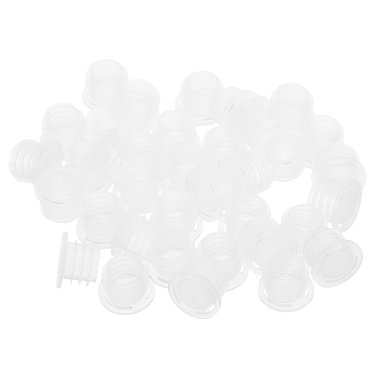 100pcs Plastic Bottle Caps Reusable Replacement Lids Stoppers for ...