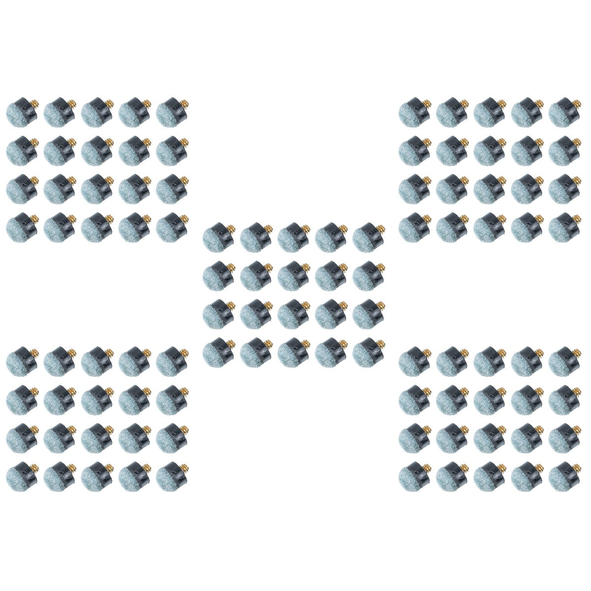 100 Pcs Replacement Pool Cue Tips Billiard Cue Leather Tips Screw Cue ...