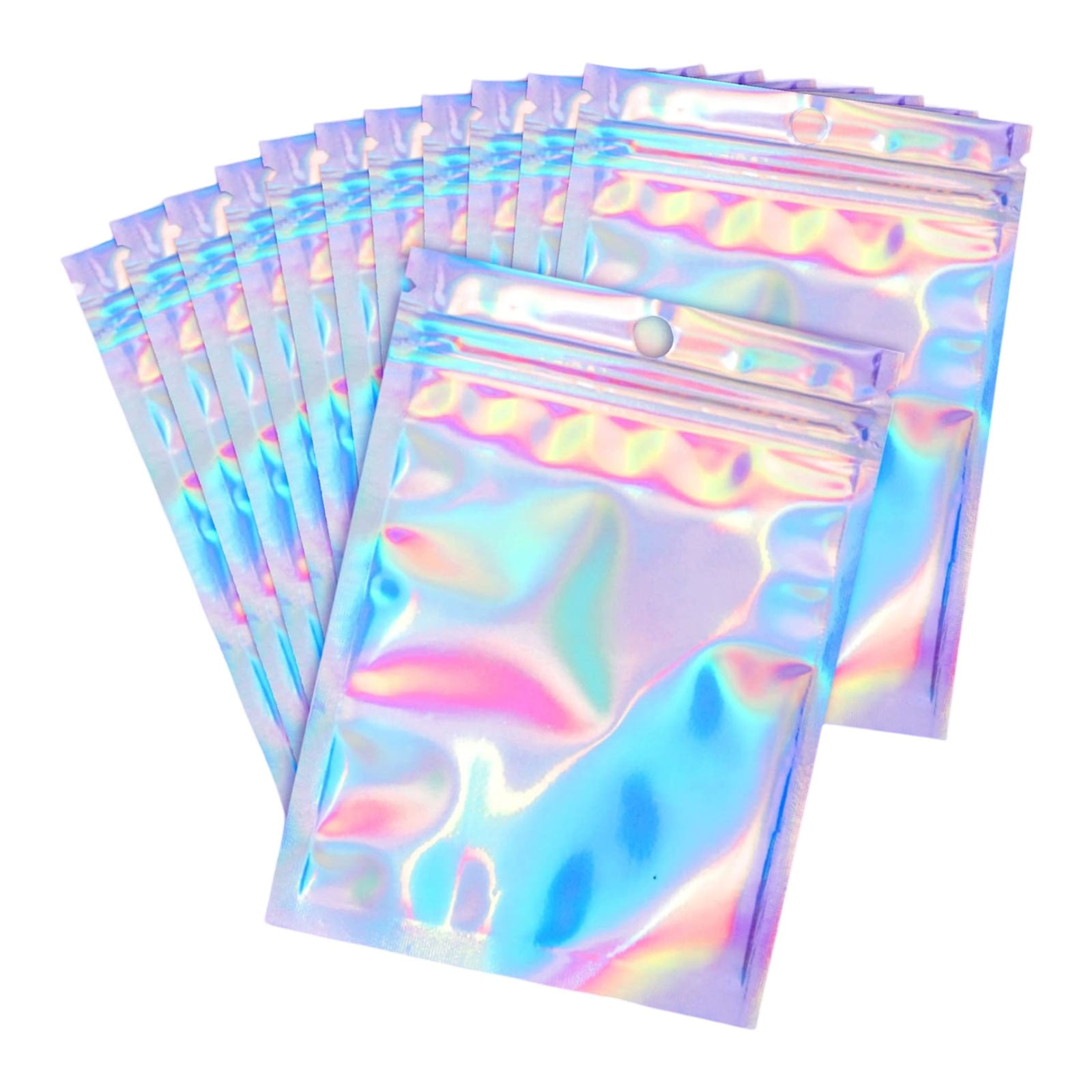 100-Pcs Reusable Aluminum Foil Zipper Pouches - Odor Resistant ...