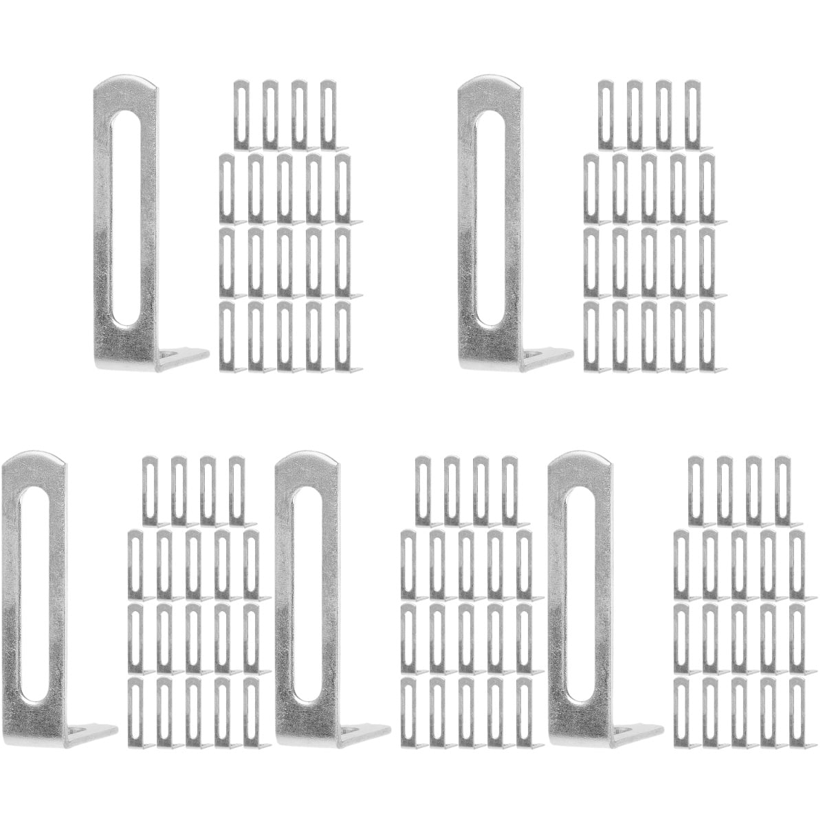 100 Pcs Right Angle Code Shelf Bracket Brackets Corner Wood Shelves ...