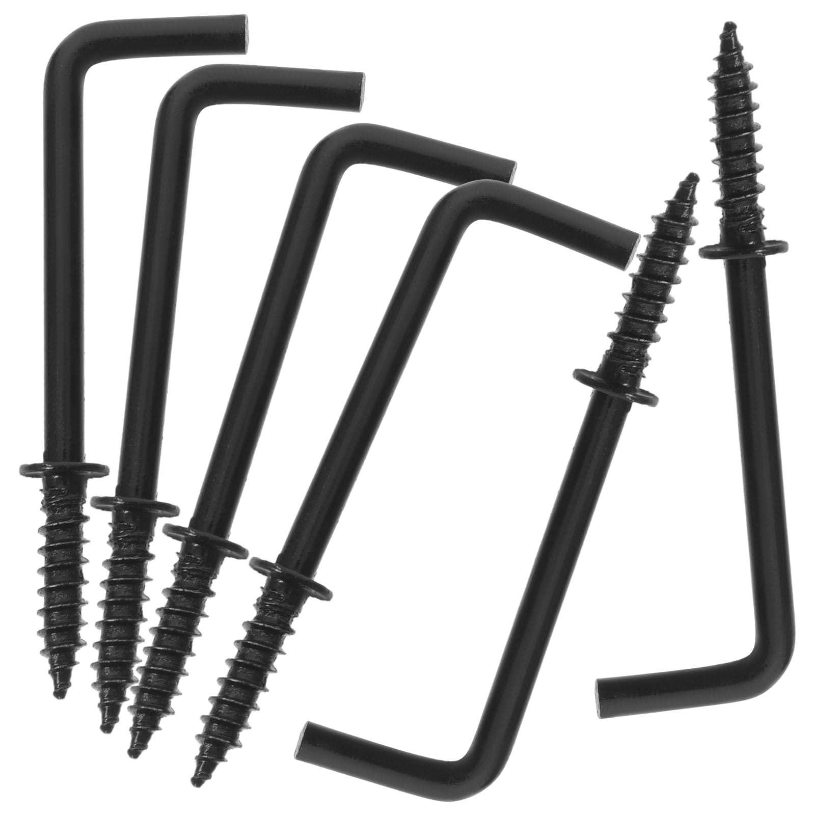 100 Pcs Right Angle Hook Screw Self Tapping Hooks Metal Screw Hooks ...
