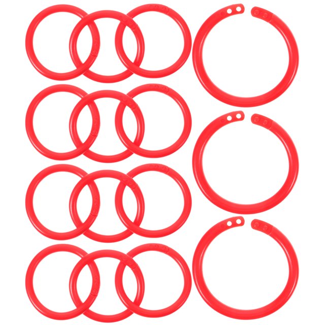 100 Pcs Ring Flash Card Rings for Cards Plastic Keys Personal Organizer ...