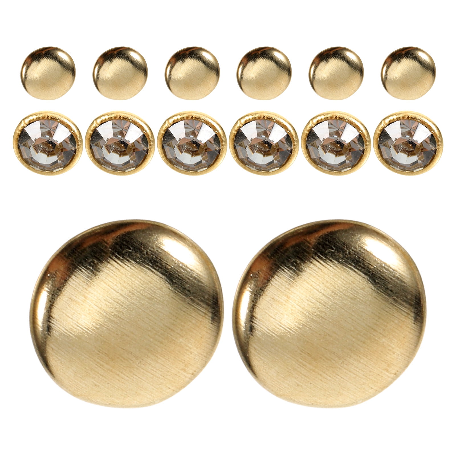 100 Pcs Rivets for Fabric Modern Commercial Bronze Door Knob Golden ...