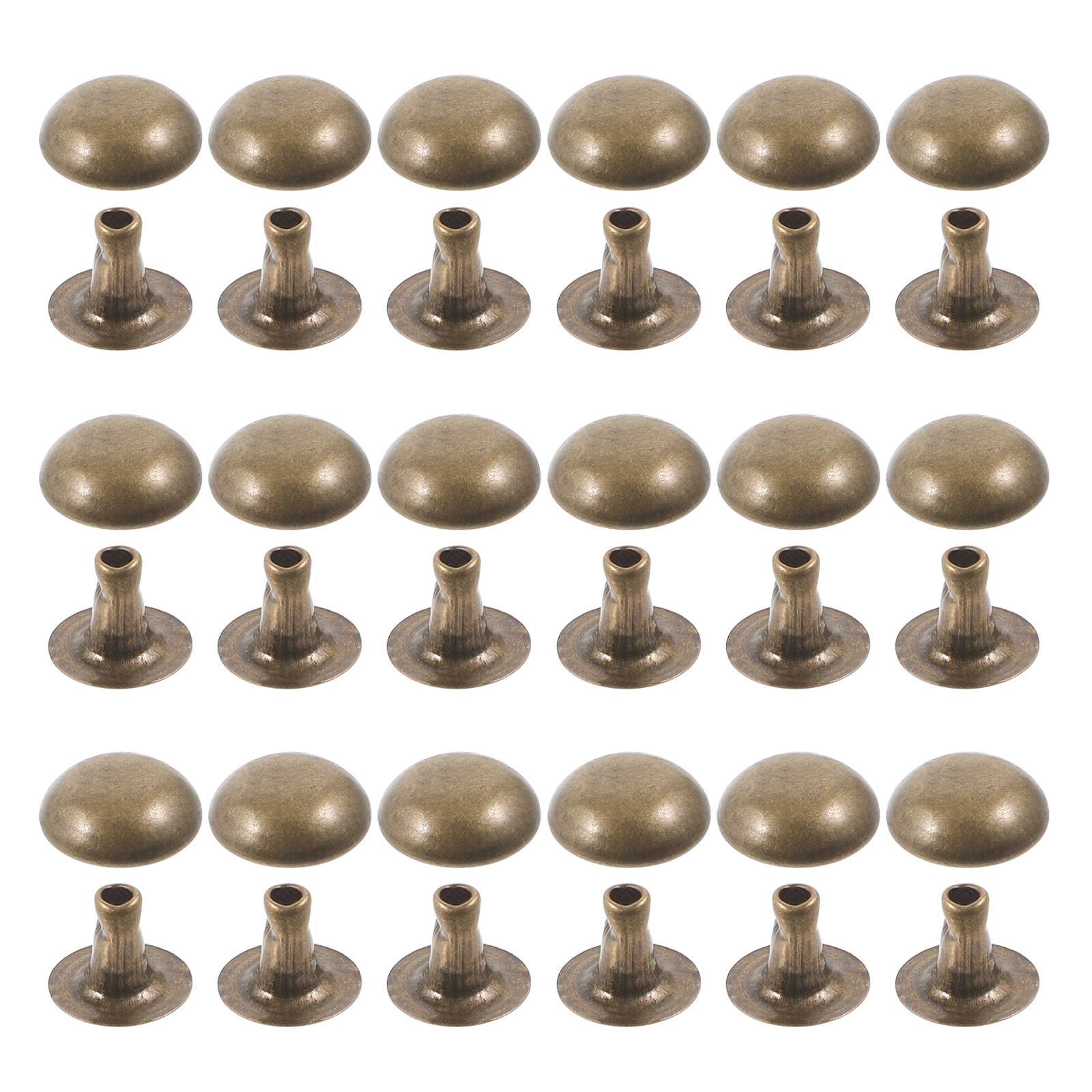 100 Pcs Round Head Rivets Punk Spikes Kit DIY Studs Bathroom ...