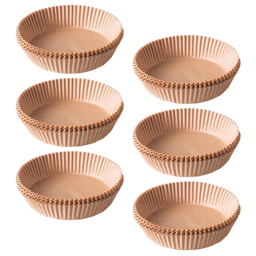 100 Pcs Round Oil-absorbing Paper Non-stick Air Fryer Liner Pads Cocina ...