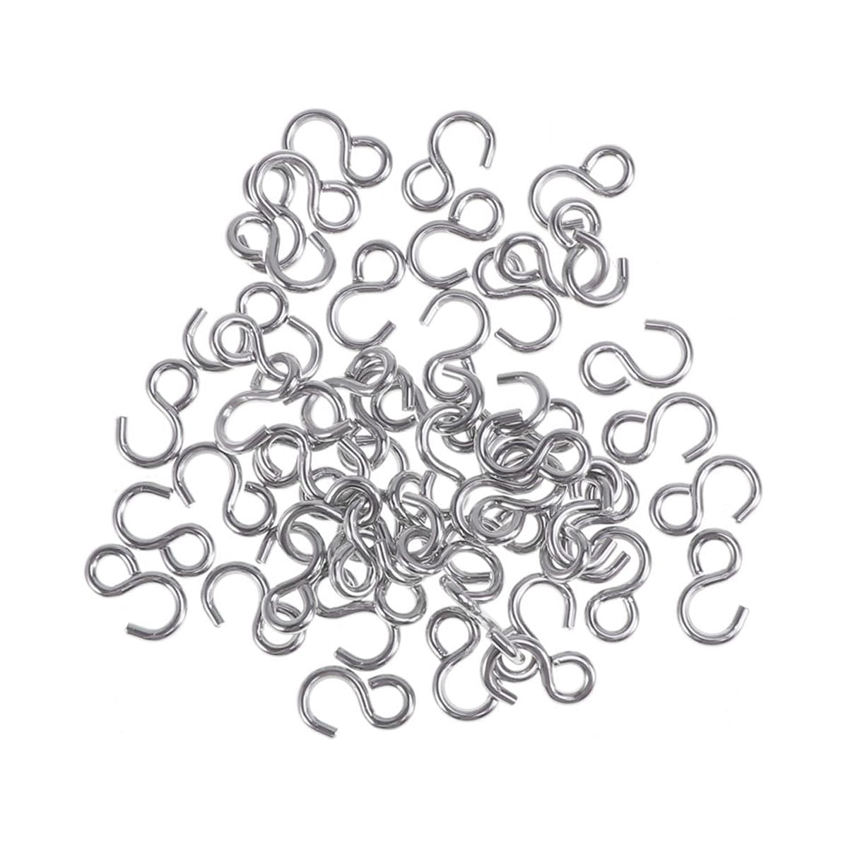 100 Pcs S Shaped Hook S Shaped Hanger Accessories Crafts S Hook Crafts ...
