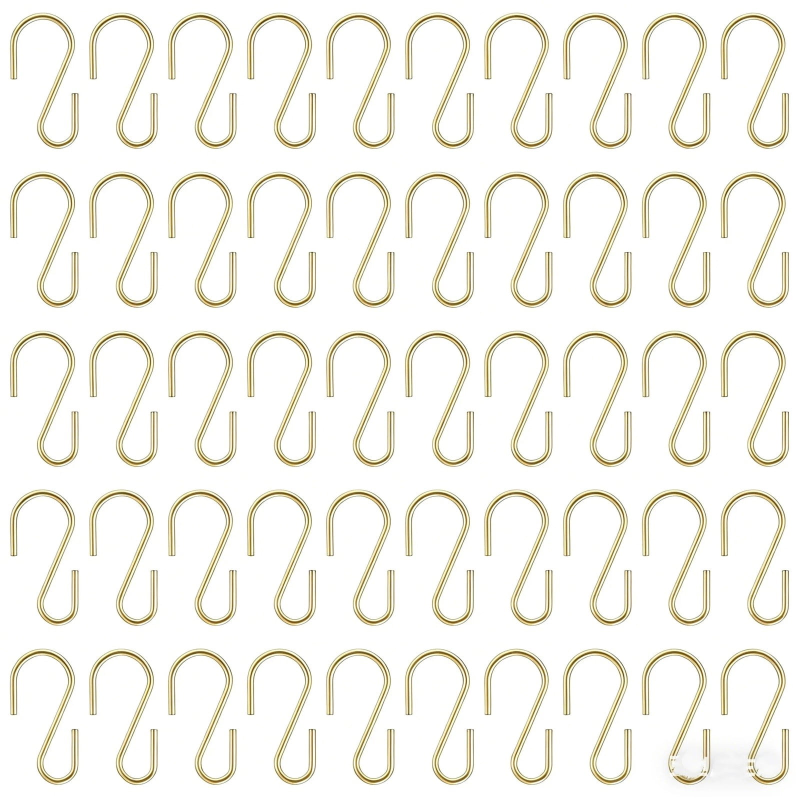 100 Pcs S-Shaped Hooks,Stainless Steel Hangers Hanging Hooks,1 inch ...