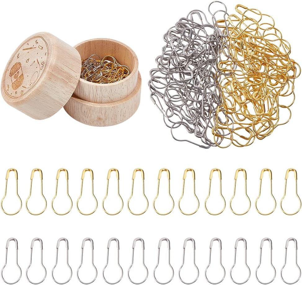 100 Pcs Safety Bulb Pins, Gourd Pins Stitch Markers Metal Calabash Pins ...