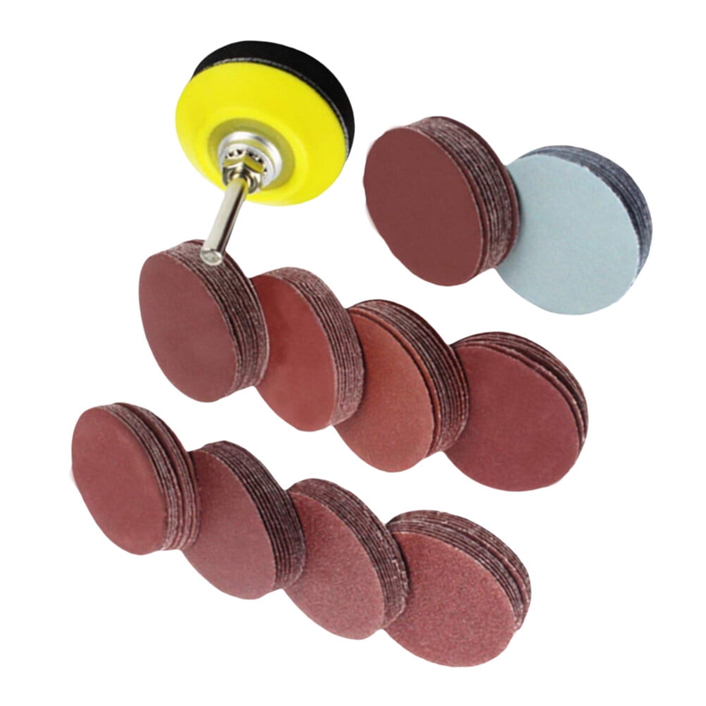 100 Pcs Sanding Discs Pad with Backer Plate Rotary Tool Inch Drill Bit ...