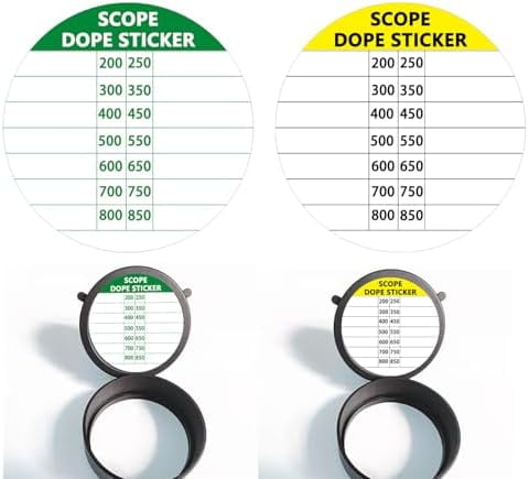 100 Pcs Scope DOPE Pack,1.5 Inch Writable Removable Self Adhesive ...