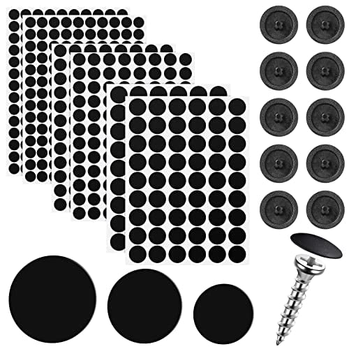 100 Pcs Screw Caps Covers Plastic Self Tapping and 580 Pieces Self ...