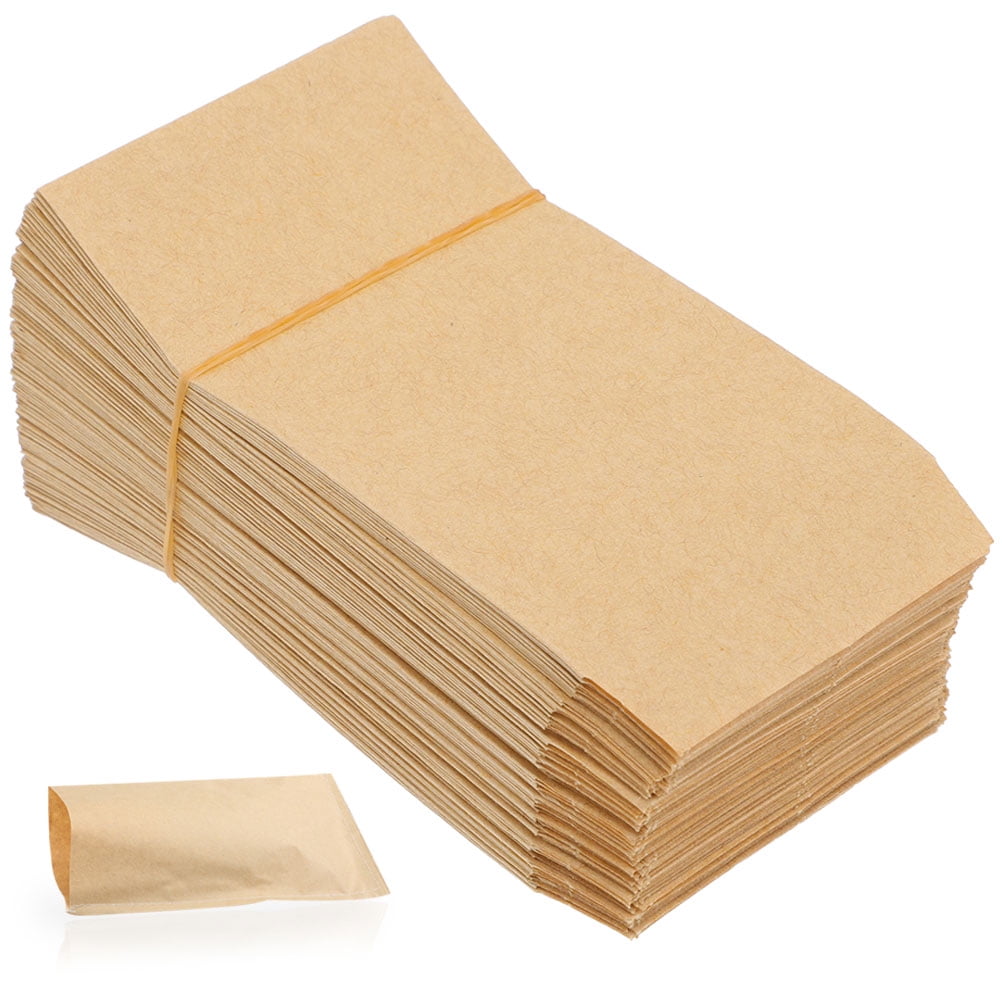 Hytrove Kraft Paper Bag for Small Items Storage 100Pcs 3.9x2.4in ...