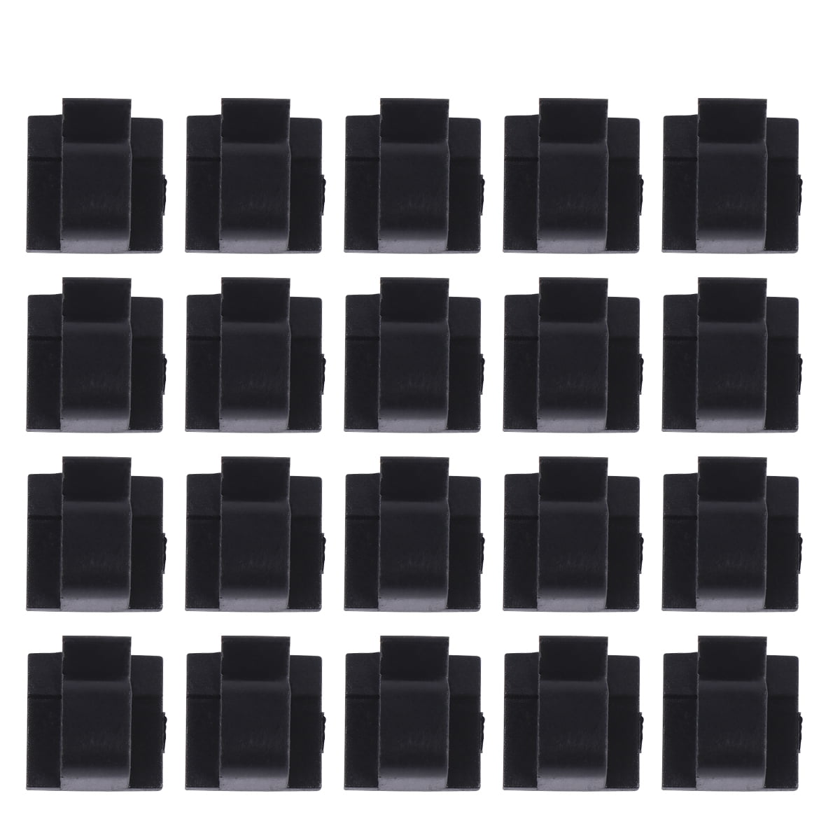 100 Pcs Self Adhesive Cable Clamp Cable Tie Wire Clip Fastener Wire ...