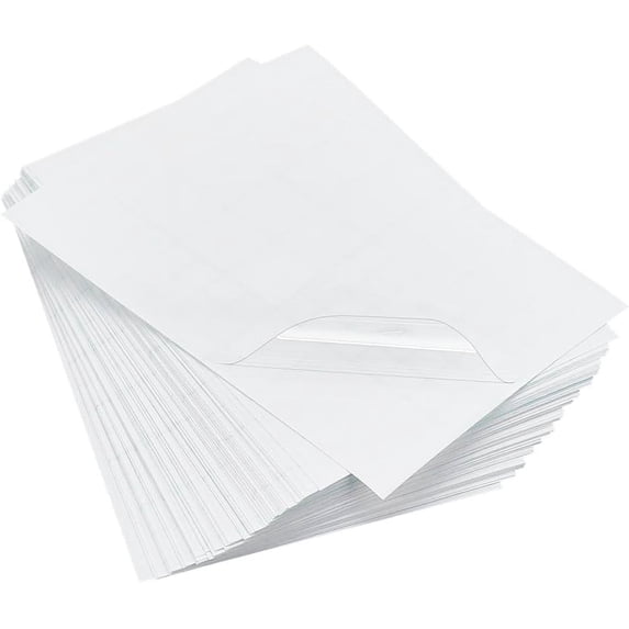 100 Pcs Self Seal Laminating Pouches PVC Laminating Pouch Film Photo ...