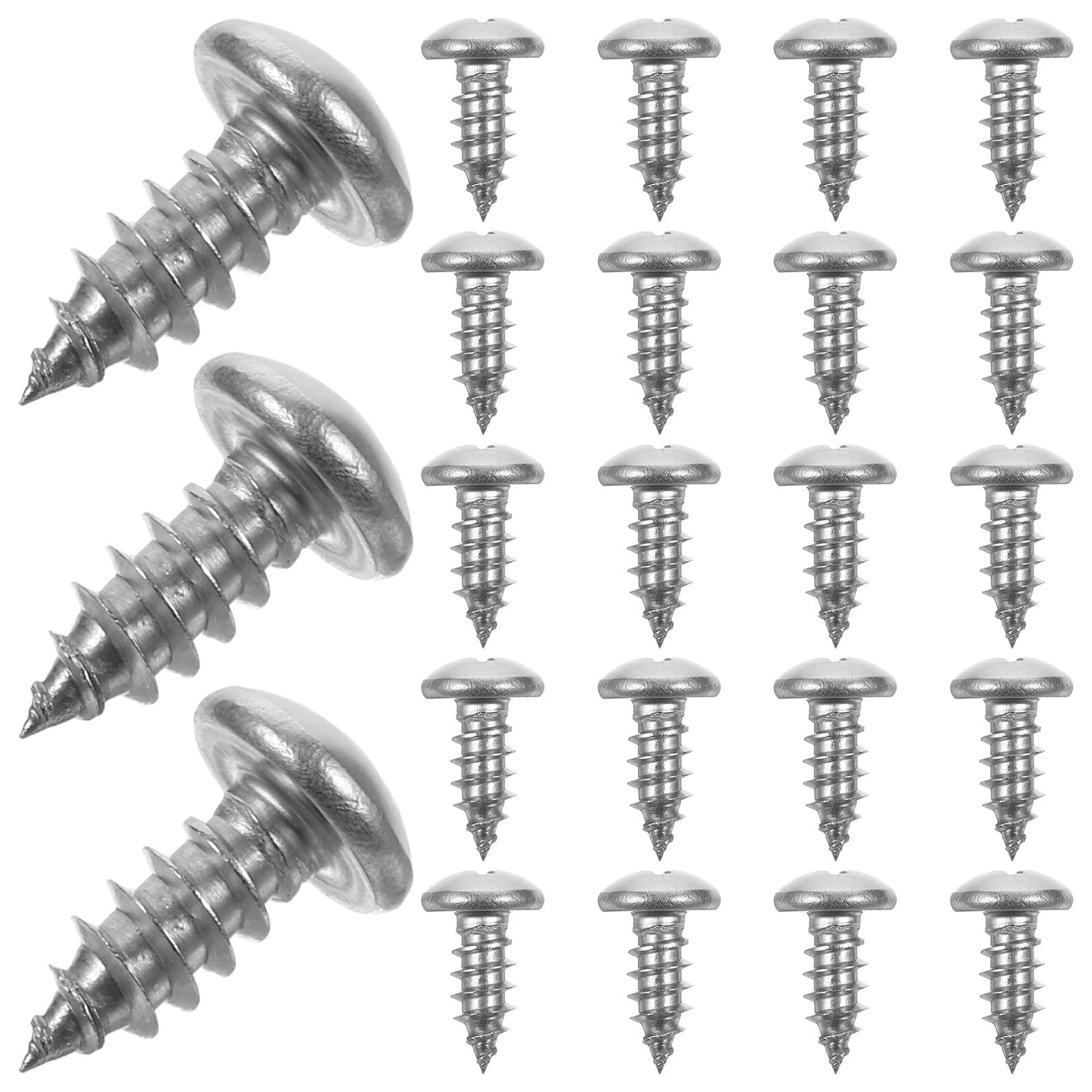 100 Pcs Self Tapping Screws for Metal Stainless Steel Assorted Wood ...