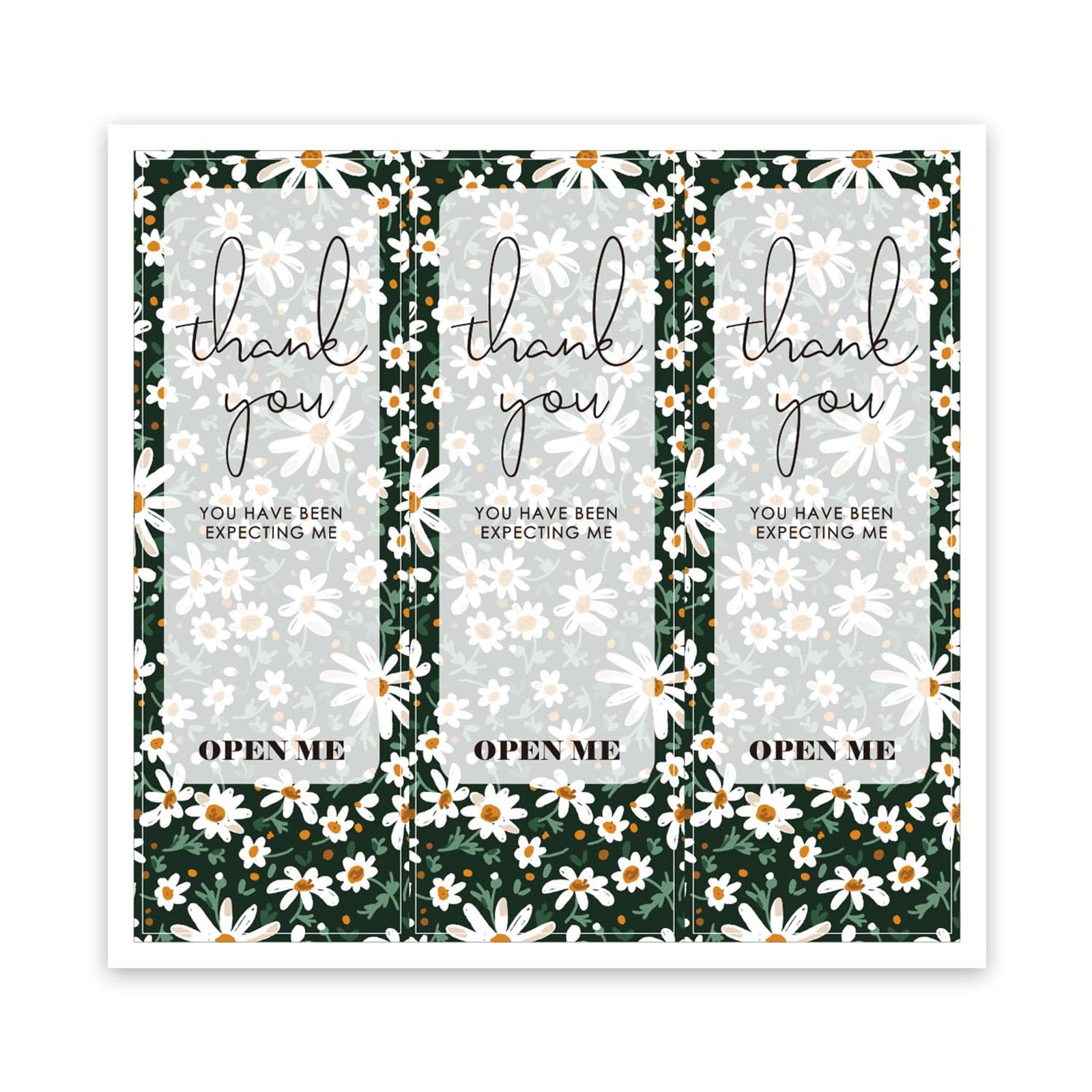 100 Pcs/Set Thank You Label Stickers Decorative Wrapping Sticker for ...