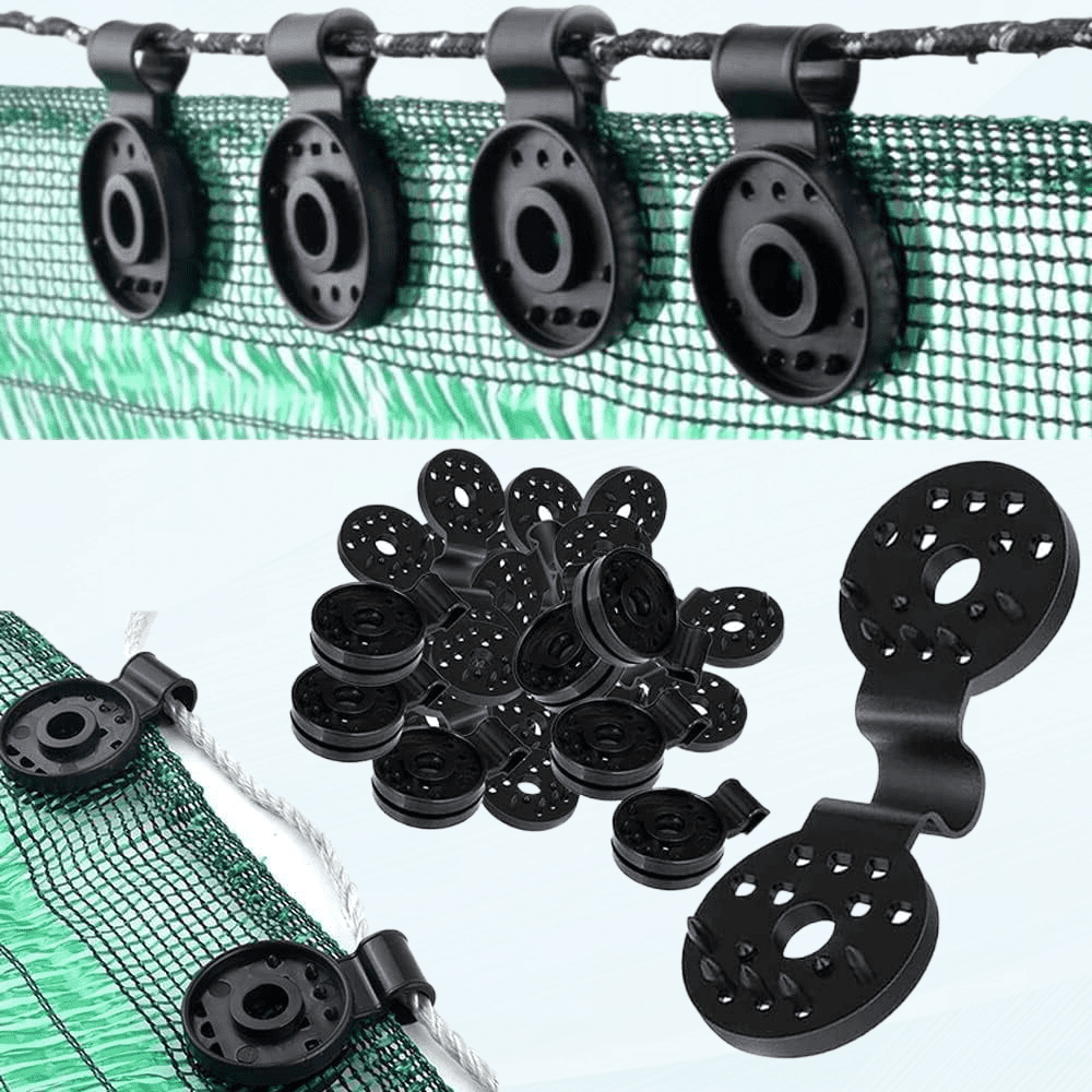 100 Pcs Shade Cloth Heavy Duty Lock Grip, New Shade Cloth Plastic Clips ...