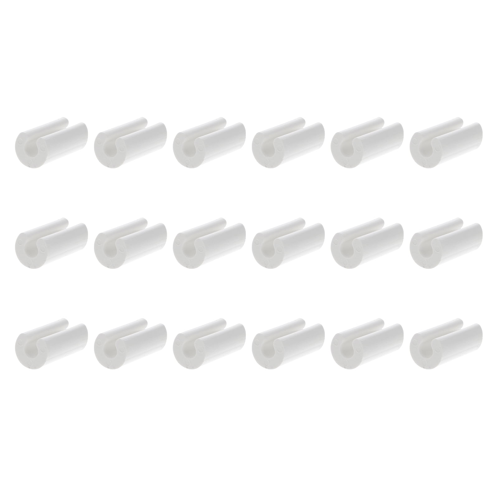 100 Pcs Shelf Feet Protectors Wire Shelving Kitchen Rack Child White ...