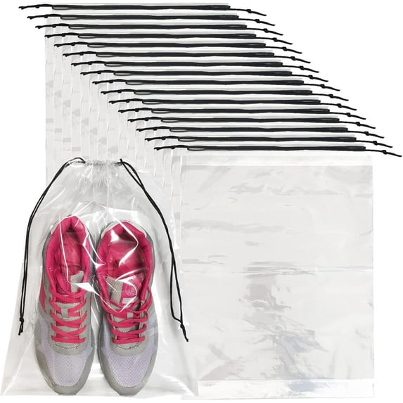 100 Pcs Shoe Bags for Travel,Large Transparent Travel Shoe Bags for ...