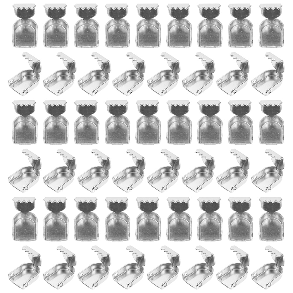 100 Pcs Shoelace Clips Replacement Laces Shoes Parts Metal Lock for ...