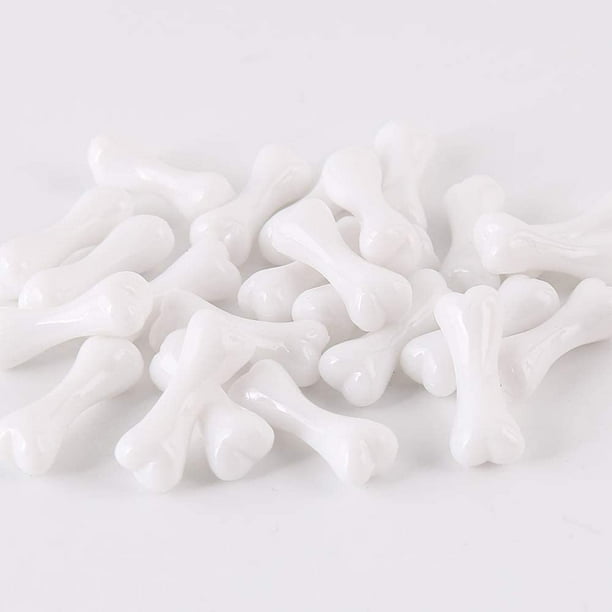 100 Pcs Skeleton Bones White Acrylic Mini Bones for Halloween Decor ...